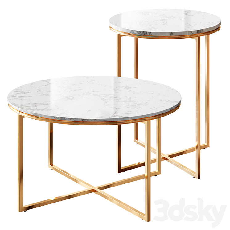 Marble Gold Tables 3D Model Free Download | 3DSky Collection – 3DSky ...