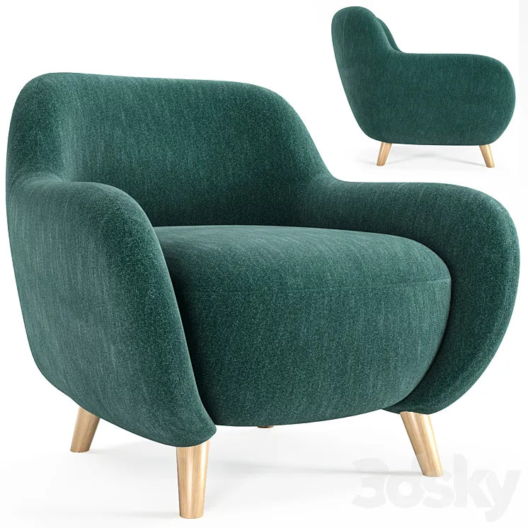 Armchair Ansil 3DS Max Model – 3DSky Model Free
