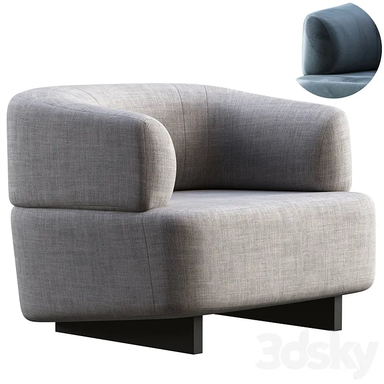 Armchair diemme loft 3DS Max Model – 3DSky Model Free