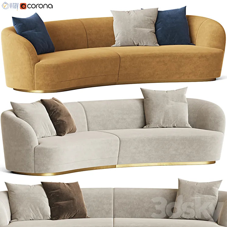 Barbara modular sofa hamiltonconte 3DS Max Model – 3DSky Model Free