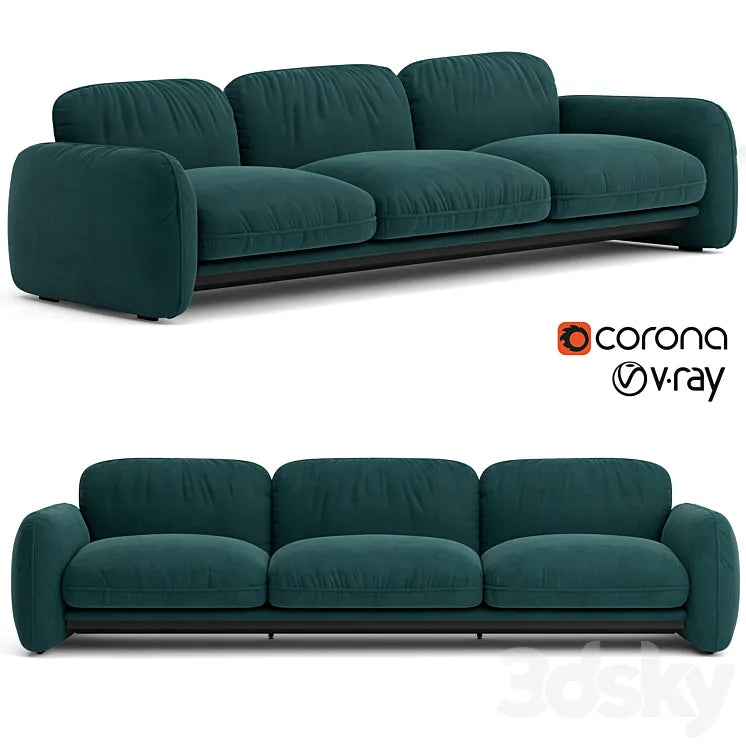Baxter Brigitte sofa 3DS Max Model – 3DSky Model Free