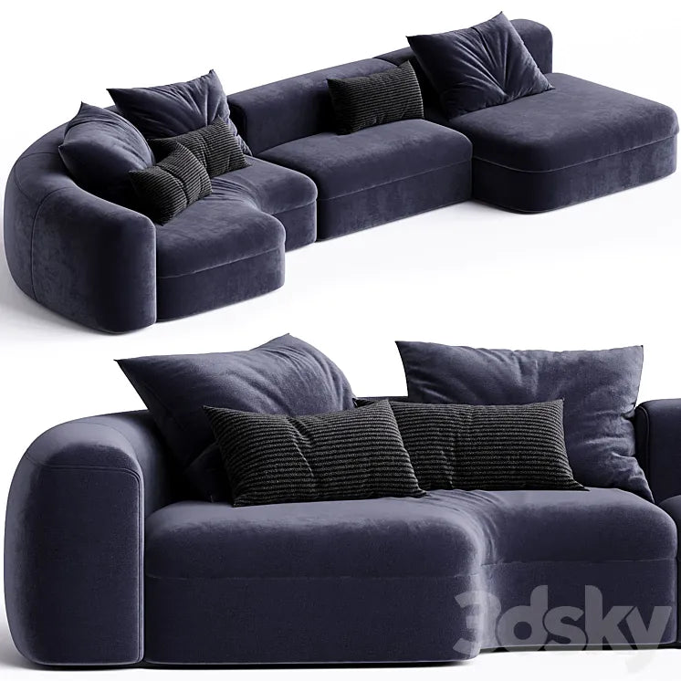 Baxter Piaf Sofa 3DS Max Model – 3DSky Model Free