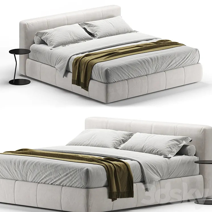Bend Platform Bed 3DS Max Model – 3DSky Model Free