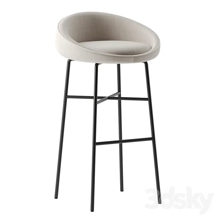 BLOOM BAR STOOL by Parla 3DS Max Model – 3DSky Model Free