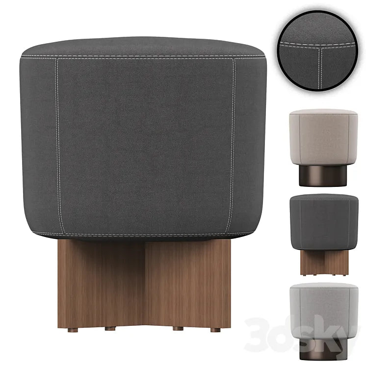 Bonaldo BELT & CROSS pouf 3DS Max Model – 3DSky Model Free