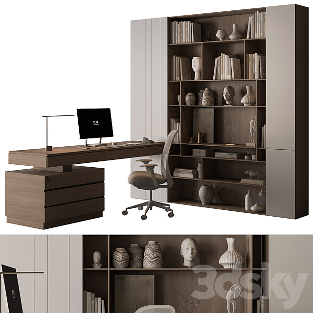 Boss Desk – Office Furniture 691 3dsky | Free 3D Model Download – 3DSky ...
