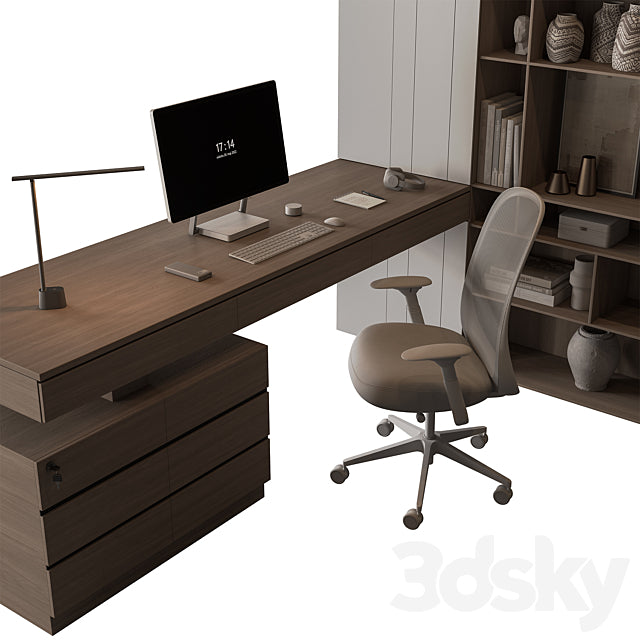 Boss Desk – Office Furniture 691 3dsky | Free 3D Model Download – 3DSky ...