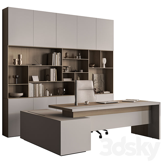 Boss Desk – Office Furniture 711 3ds max models free download – 3DSky ...