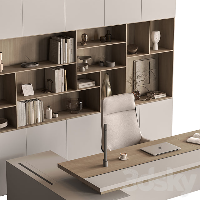 Boss Desk – Office Furniture 711 3ds max models free download – 3DSky ...