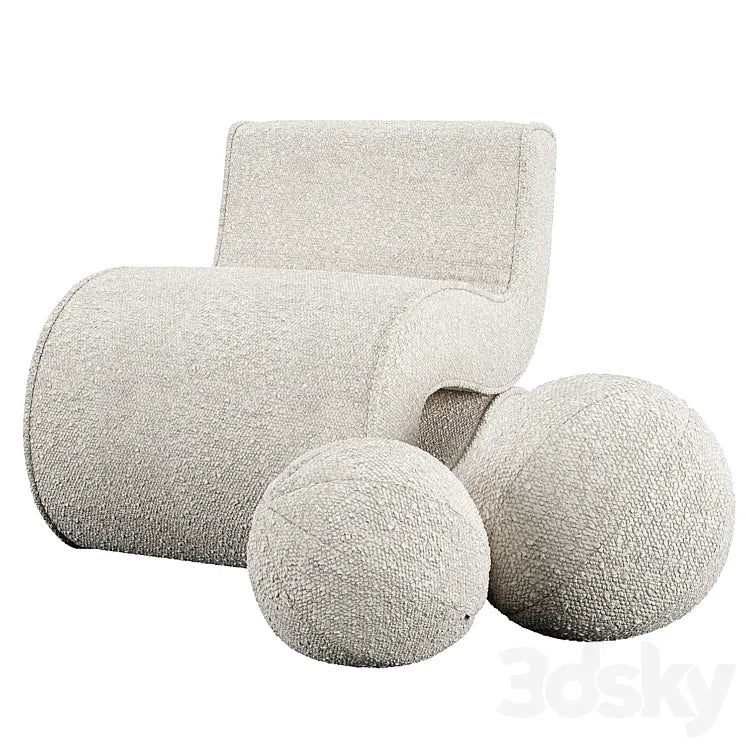 Chear Bond with pillows 3DS Max Model – 3DSky Model Free