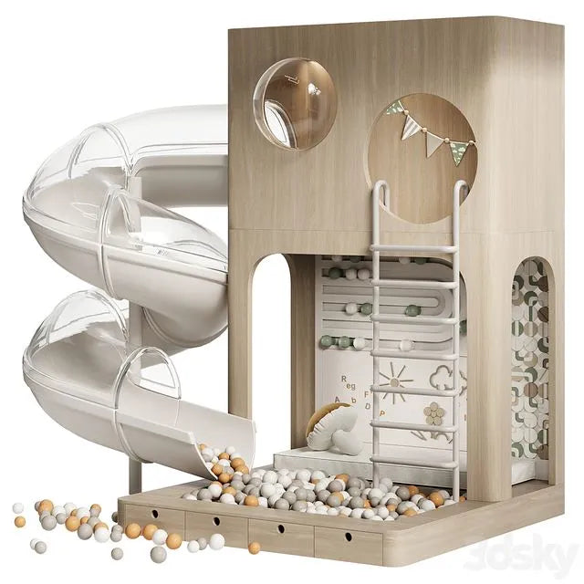 Children play area Interactive 3D Model Free Download – 3DSky Model Free