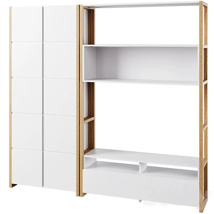 Compo Shelved TV Stand and bookcase Compo by LA REDOUTE INTERIEURS 3DS ...