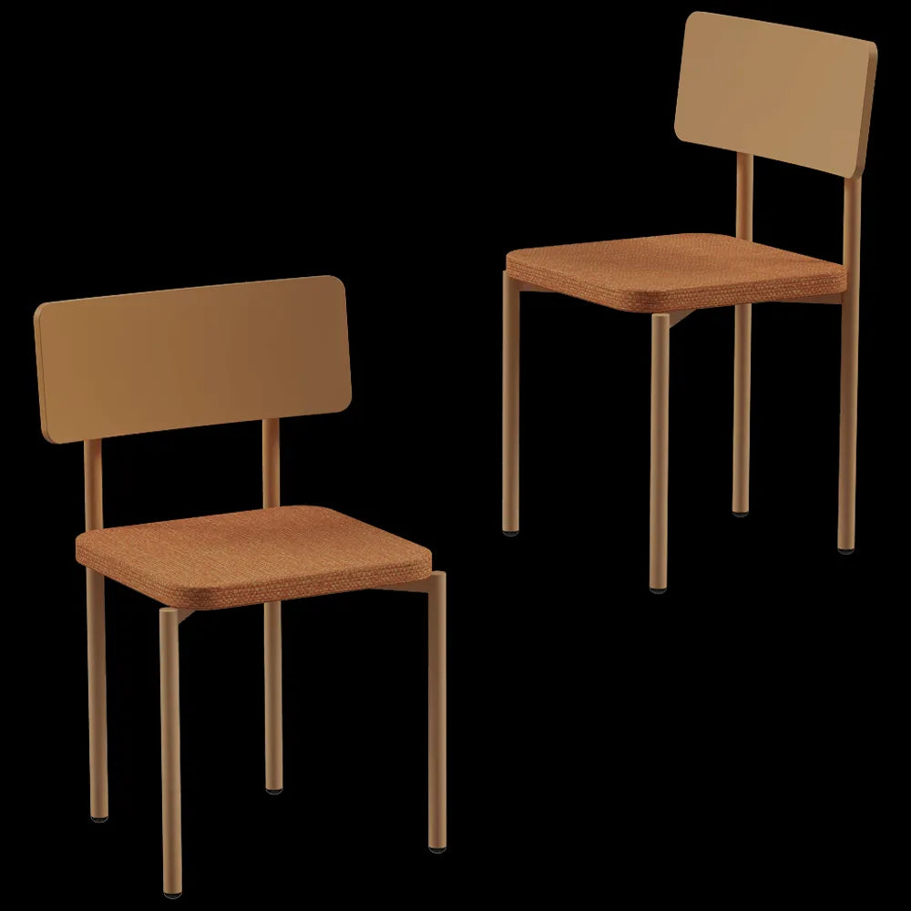 CORE objects – Chair SCHOOL with soft seat 3ds Max – 3DSky Model Free