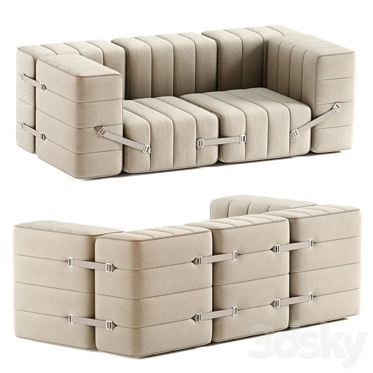 Curt Modular Sofa 3DS Max Model – 3DSky Model Free