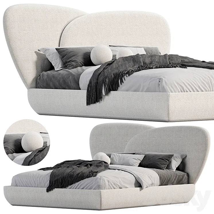 Curve Bed by 1stDIBS 3DS Max Model – 3DSky Model Free