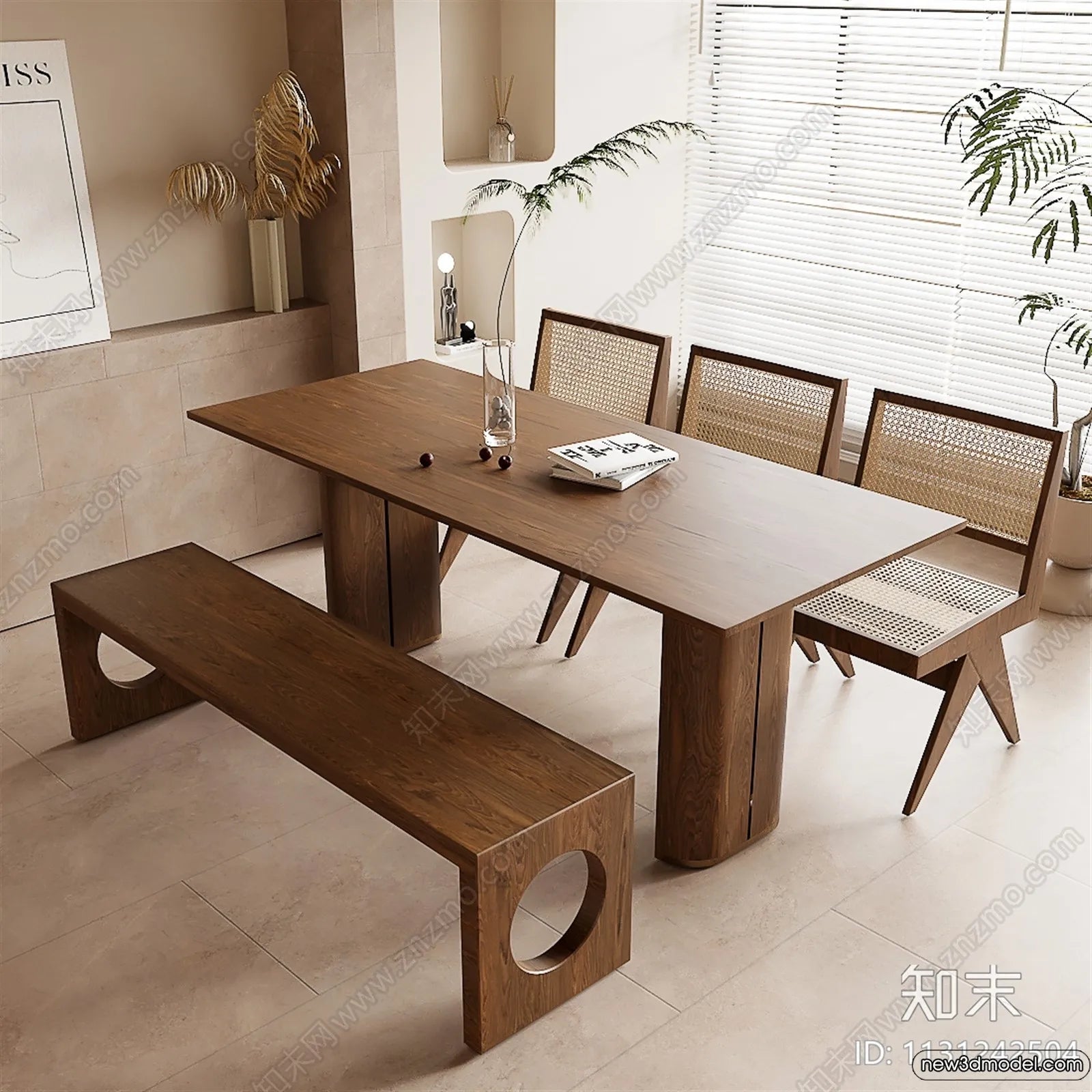 Dining Table – 3D Models – 3D Furniture Models for Interior – 044 ...