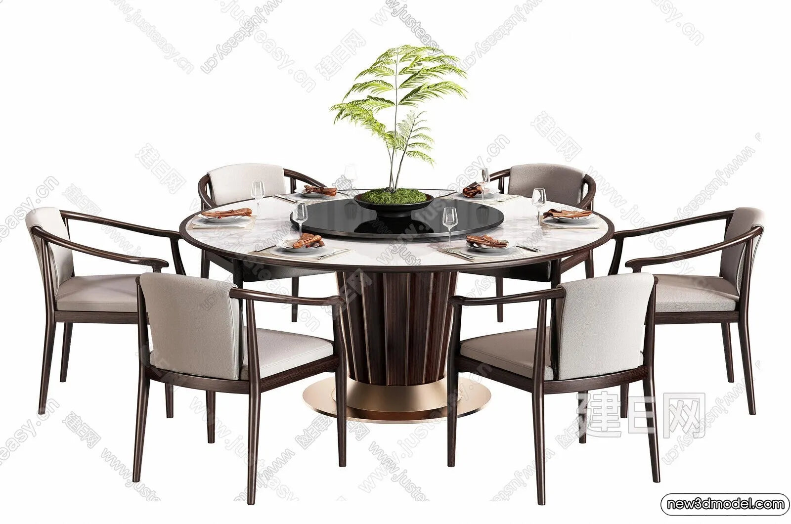 Dining Table – 3D Models – 3D Furniture Models for Interior – 129 ...