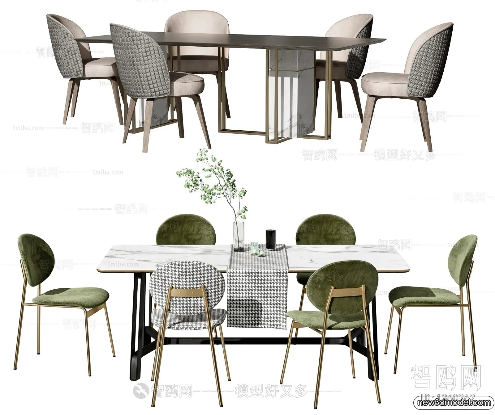 Dining Table – 3D Models – 3D Furniture Models for Interior – 131 ...