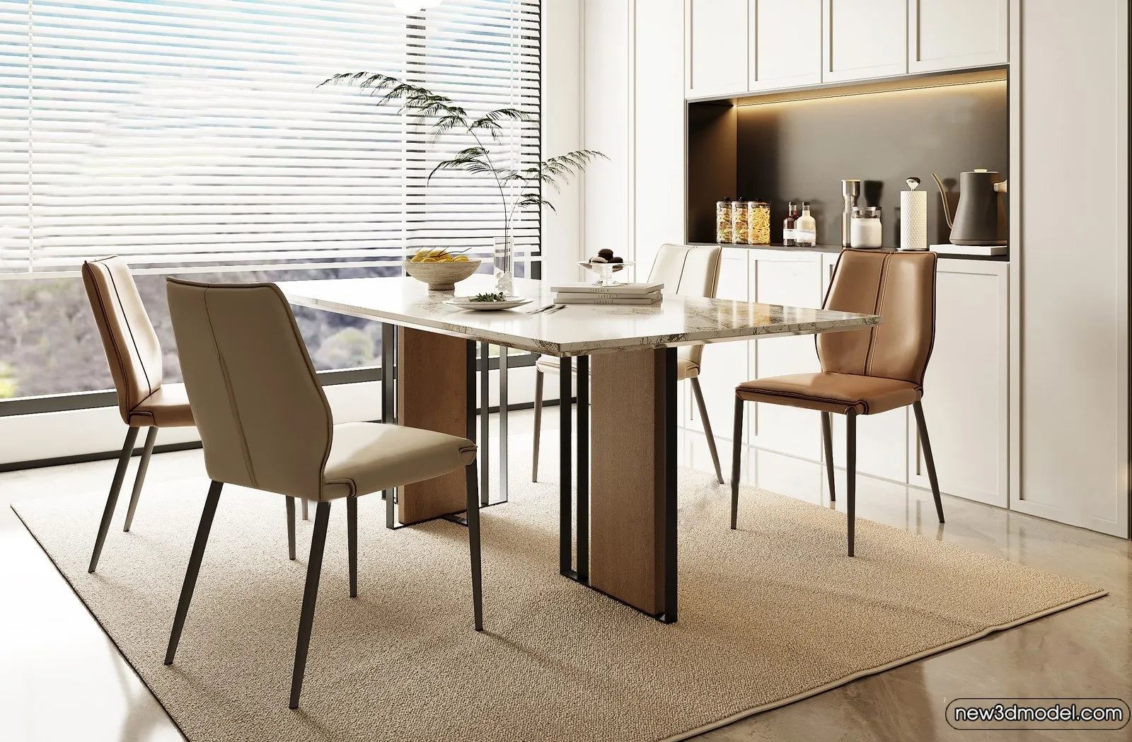 Dining Table – 3D Models – 3D Furniture Models for Interior – 164 ...