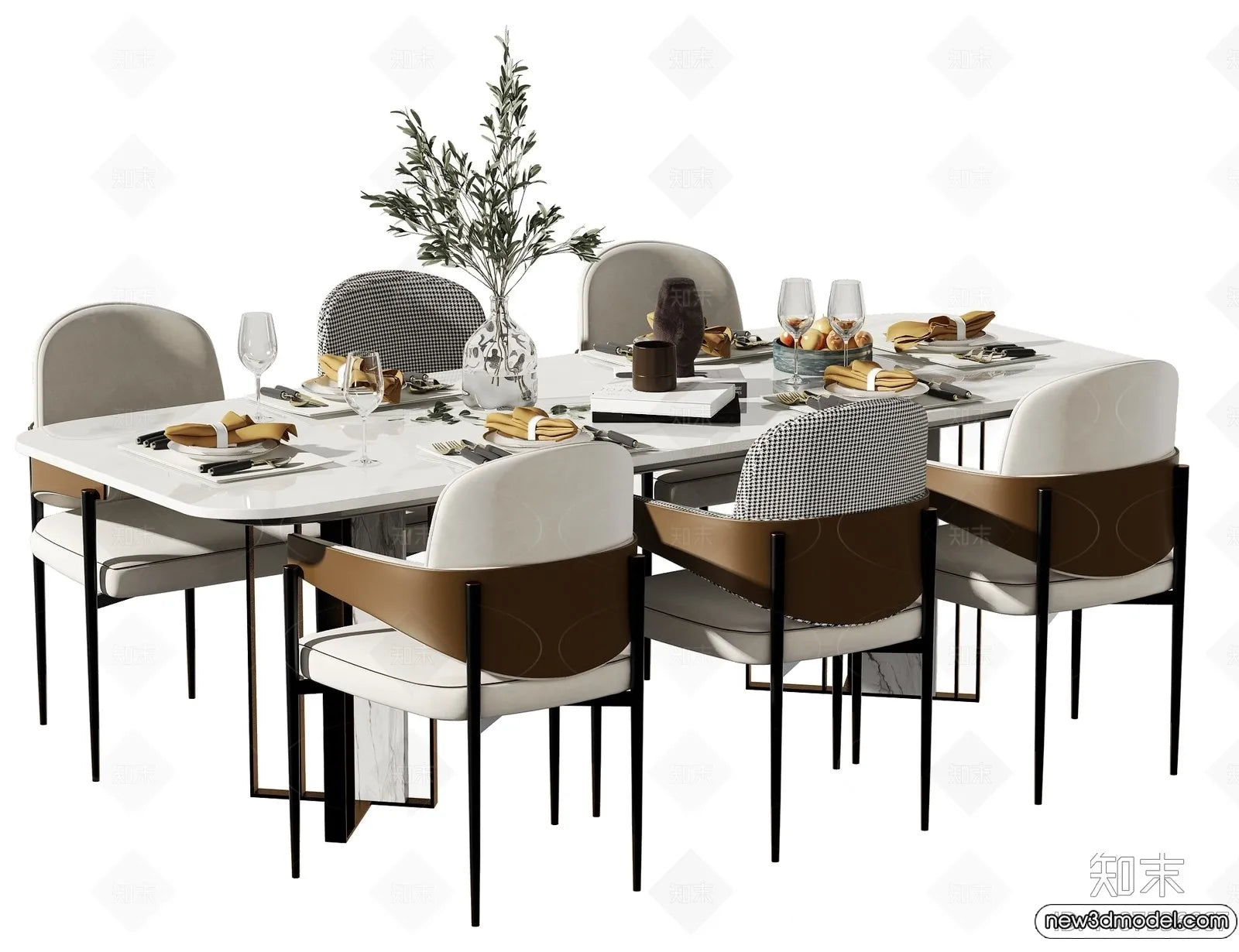 Dining Table – 3D Models – 3D Furniture Models for Interior – 175 ...