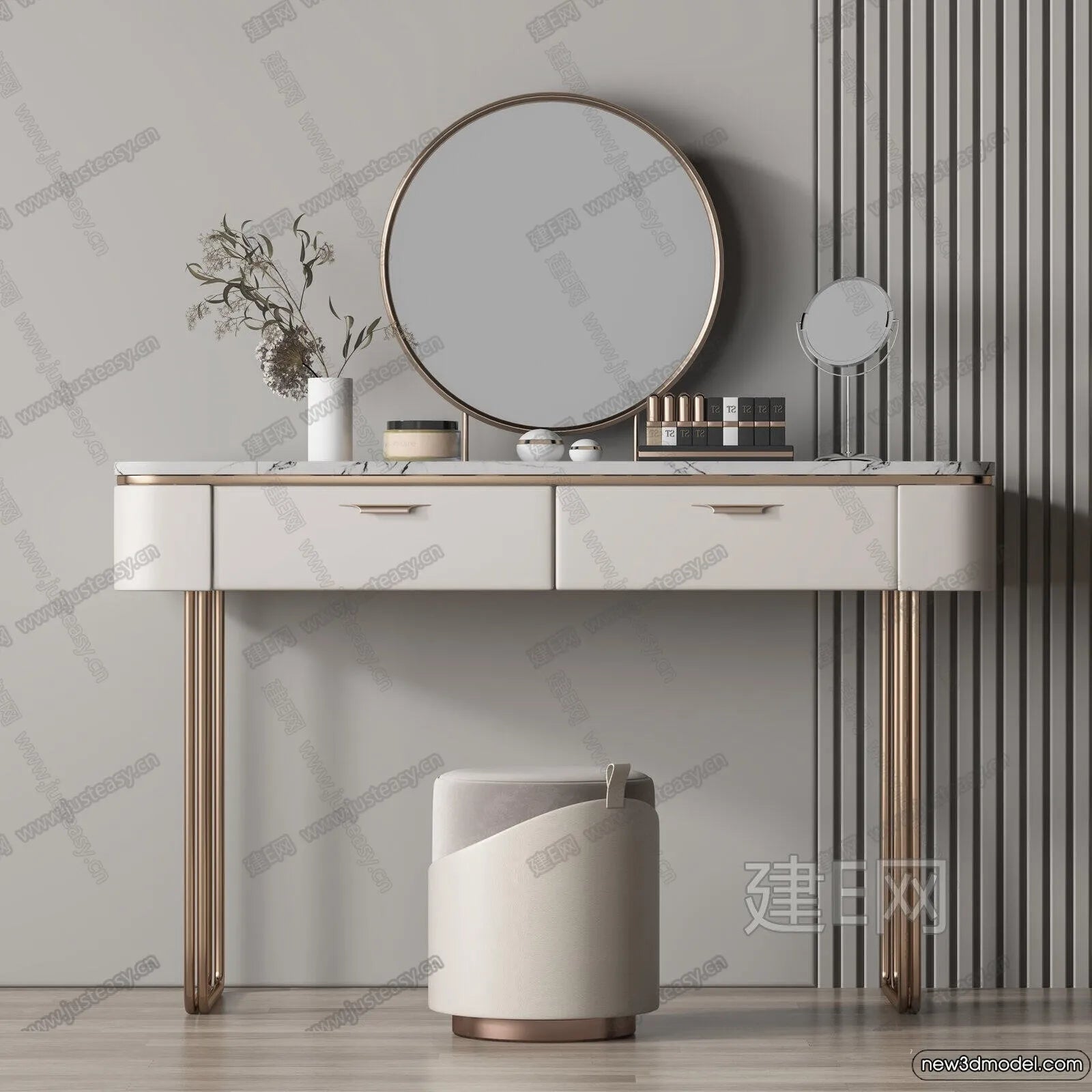 Dressing Table – 3D Models – 3D Furniture Models for Interior – 006 ...