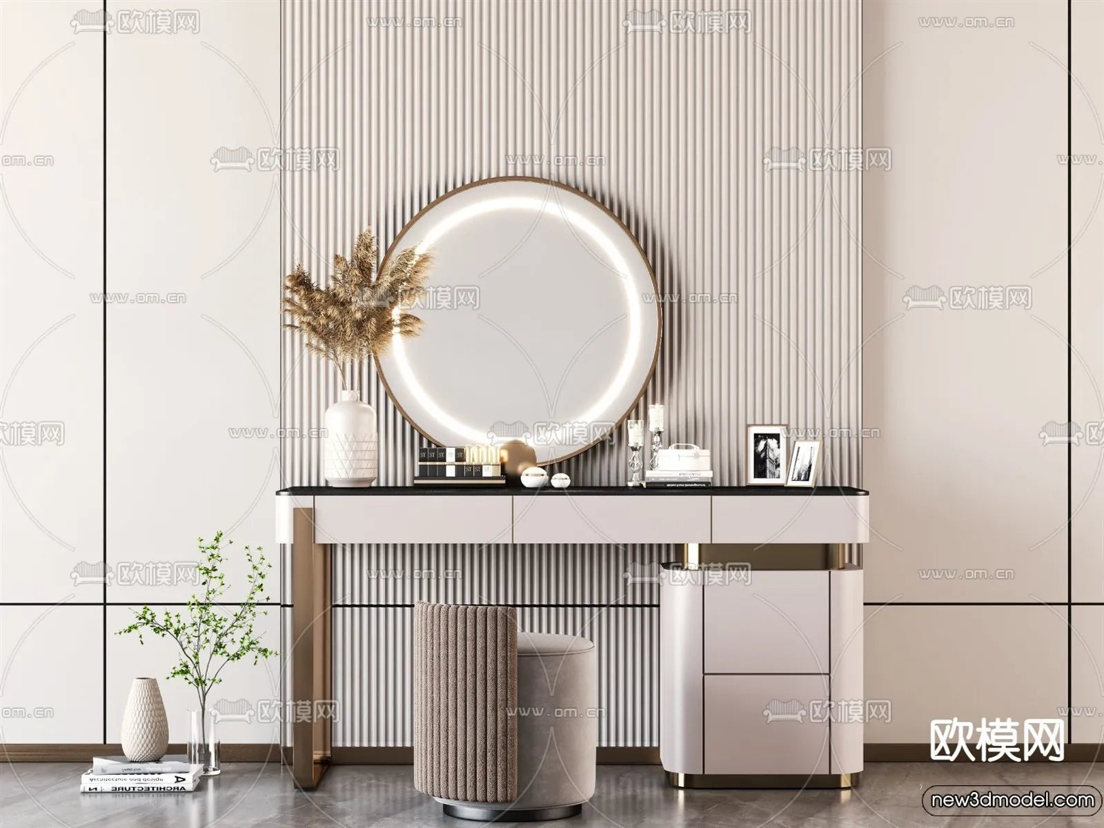 Dressing Table – 3D Models – 3D Furniture Models for Interior – 015 ...