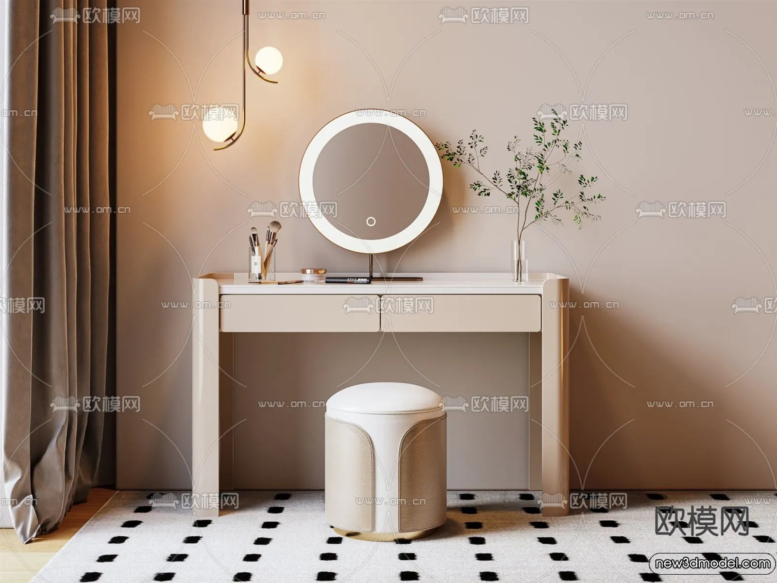 Dressing Table – 3D Models – 3D Furniture Models for Interior – 017 ...