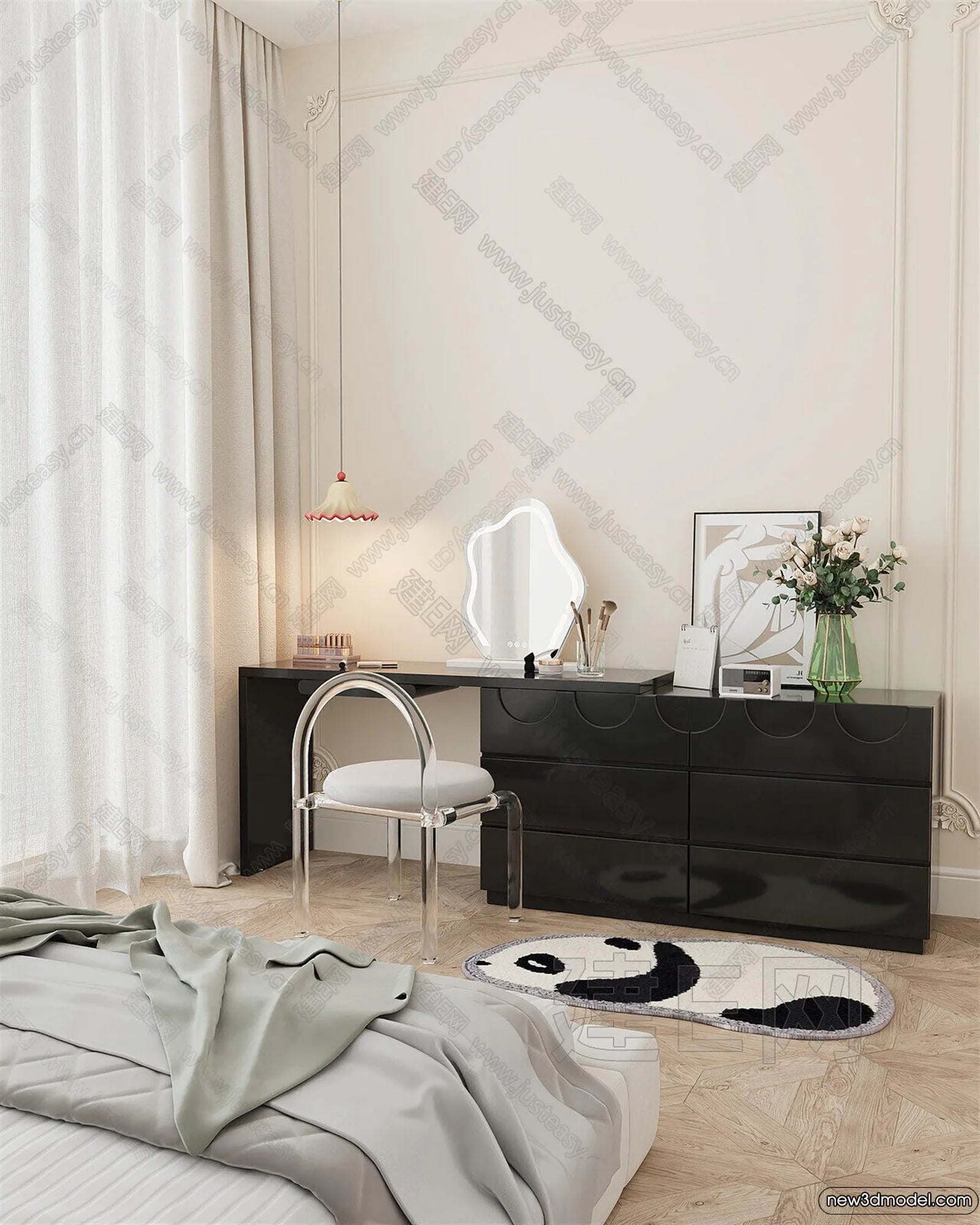 Dressing Table – 3D Models – 3D Furniture Models for Interior – 022 ...