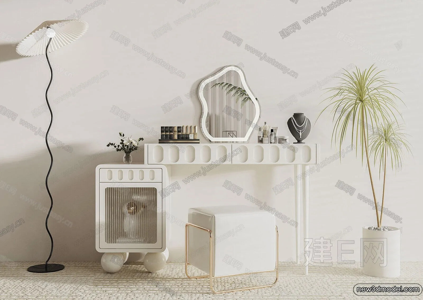 Dressing Table – 3D Models – 3D Furniture Models for Interior – 024 ...