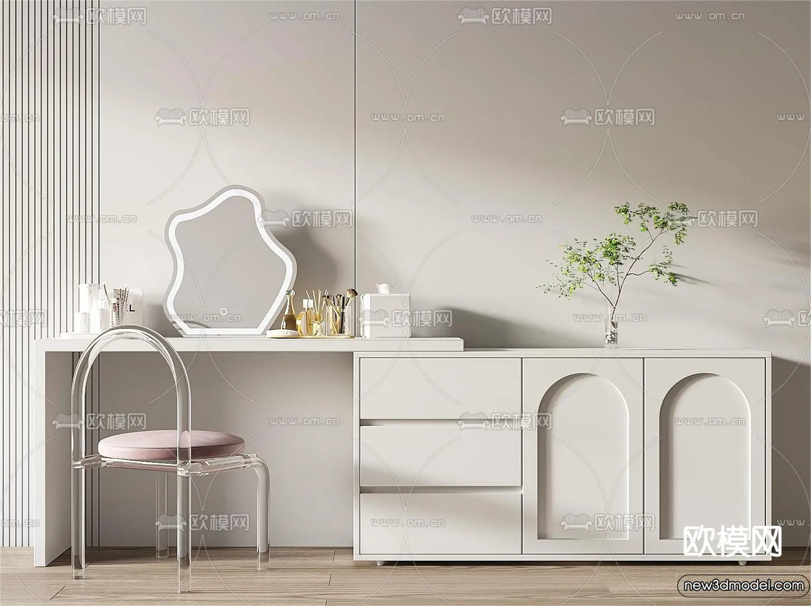 Dressing Table – 3D Models – 3D Furniture Models for Interior – 035 ...