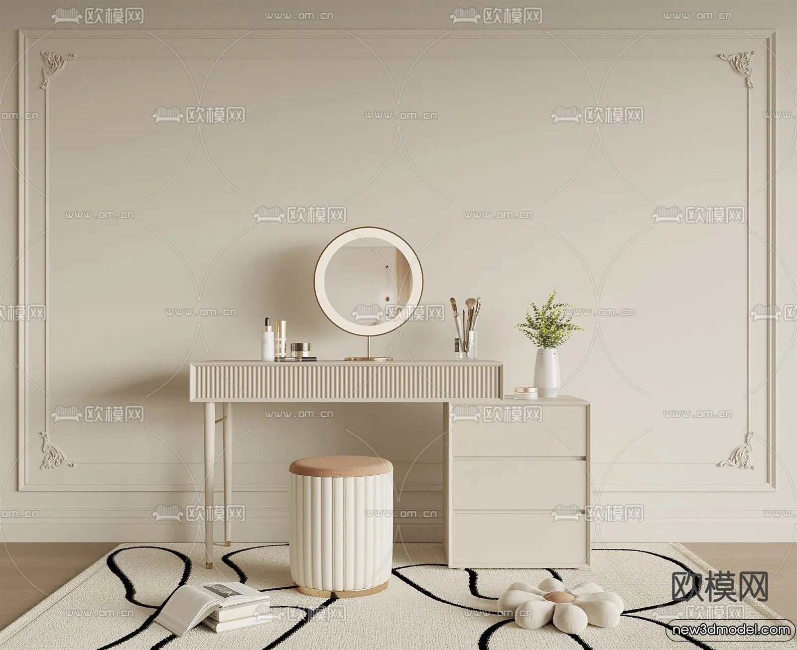 Dressing Table – 3D Models – 3D Furniture Models for Interior – 073 ...