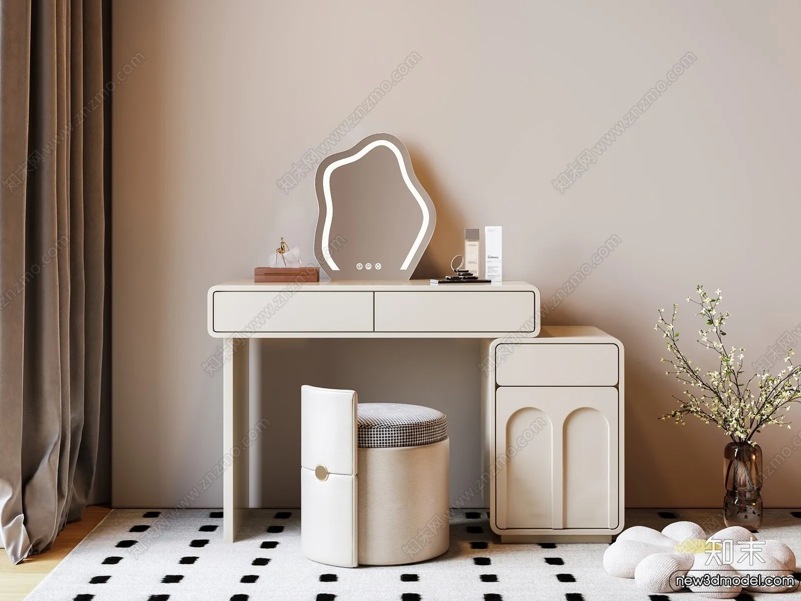 Dressing Table – 3D Models – 3D Furniture Models for Interior – 099 ...