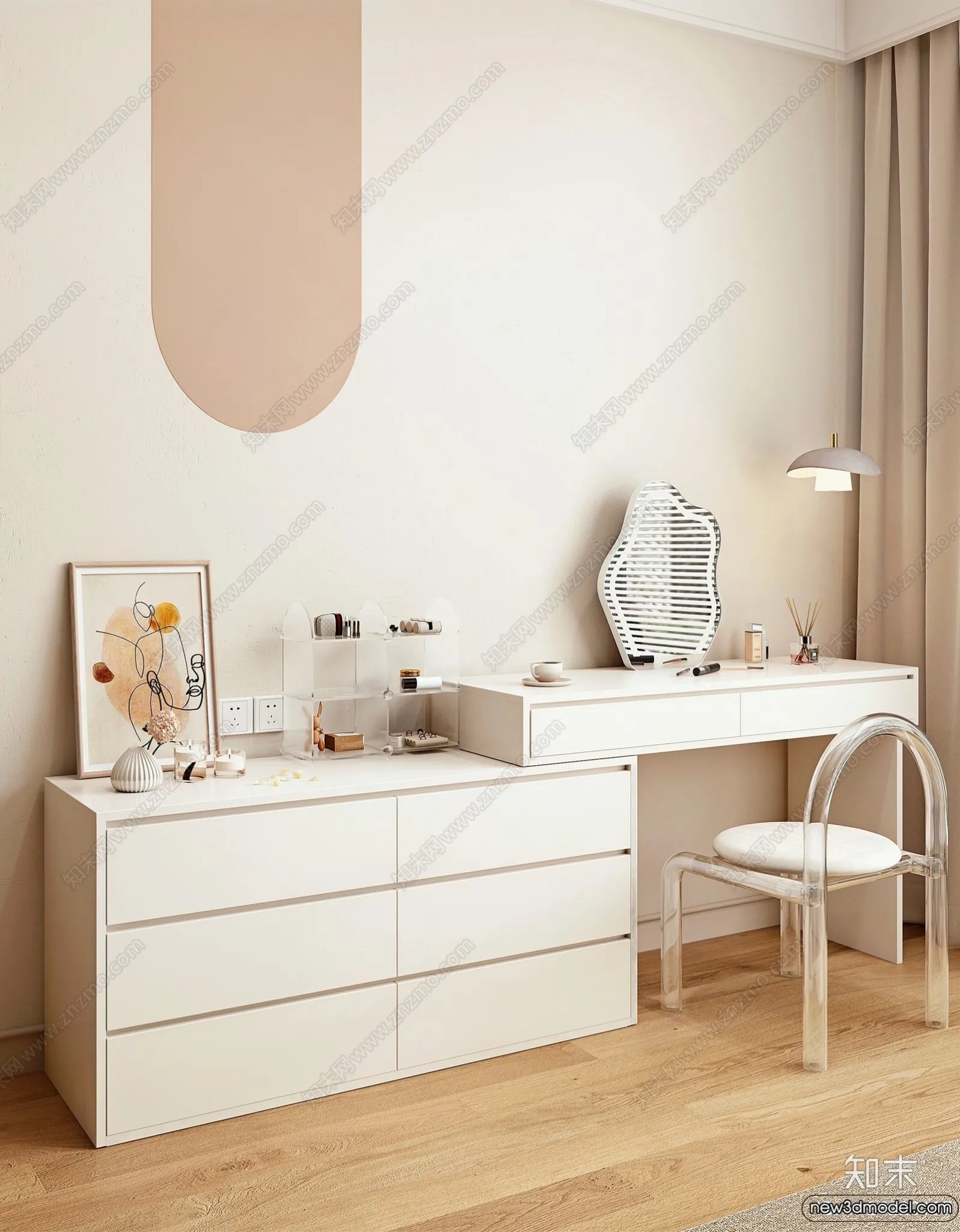 Dressing Table – 3D Models – 3D Furniture Models for Interior – 102 ...