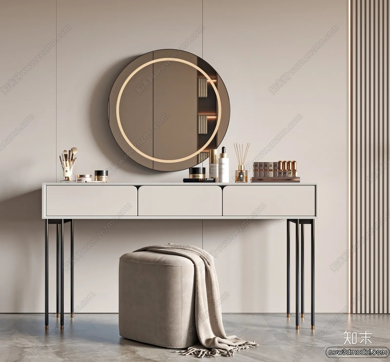 Dressing Table – 3D Models – 3D Furniture Models for Interior – 105 ...