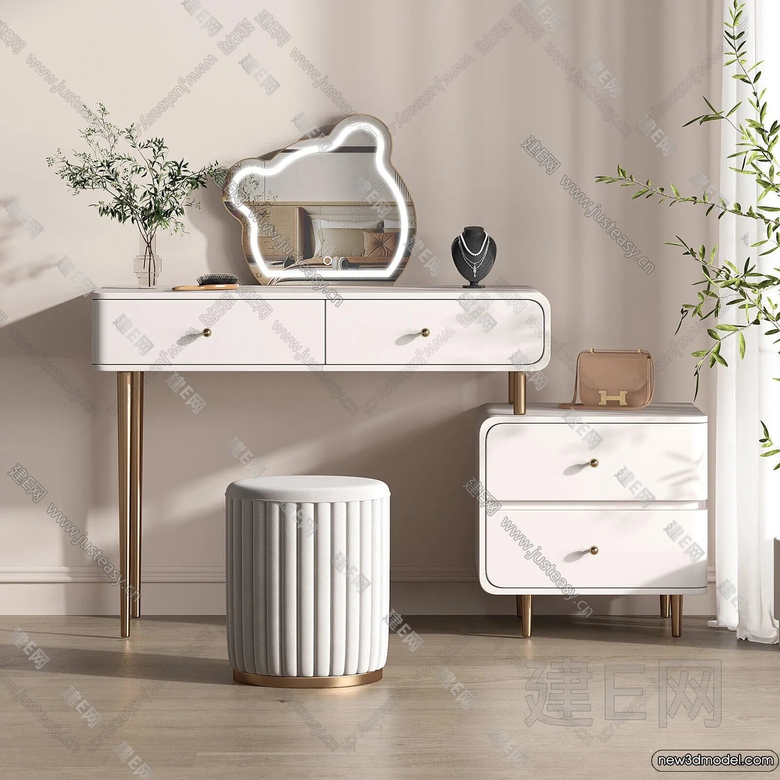 Dressing Table – 3D Models – 3D Furniture Models for Interior – 113 ...