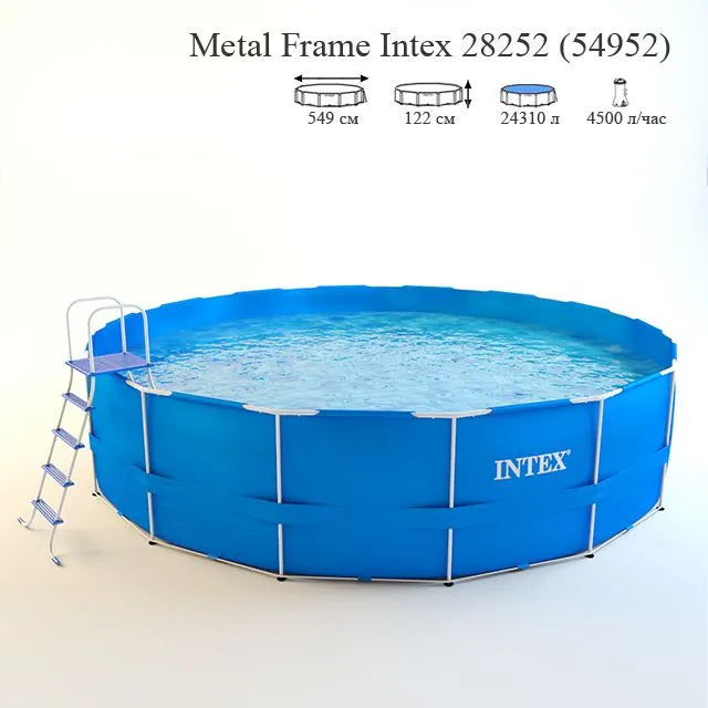 Frame pool Intex (blue) 3dsky | Free 3D Model Download – 3DSky Model Free