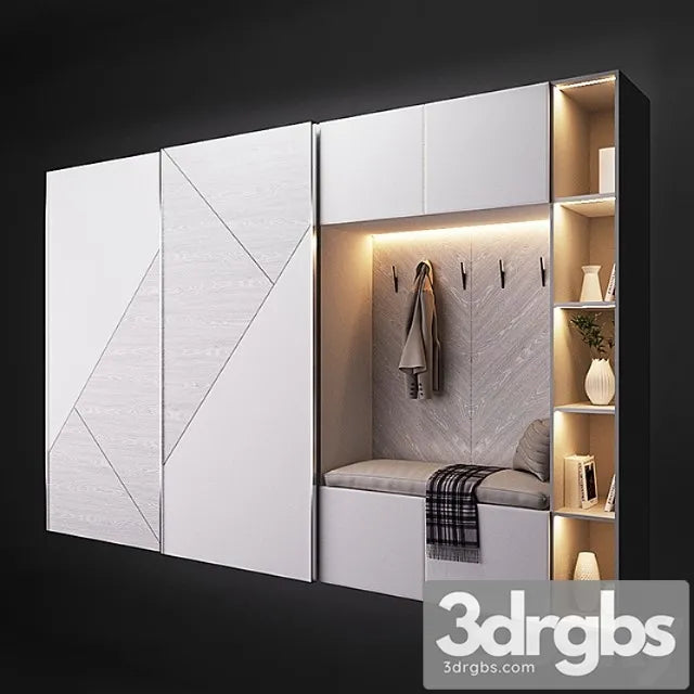 Furniture with cross wardrobe cross 3dsmax Download – 3DSky Model Free