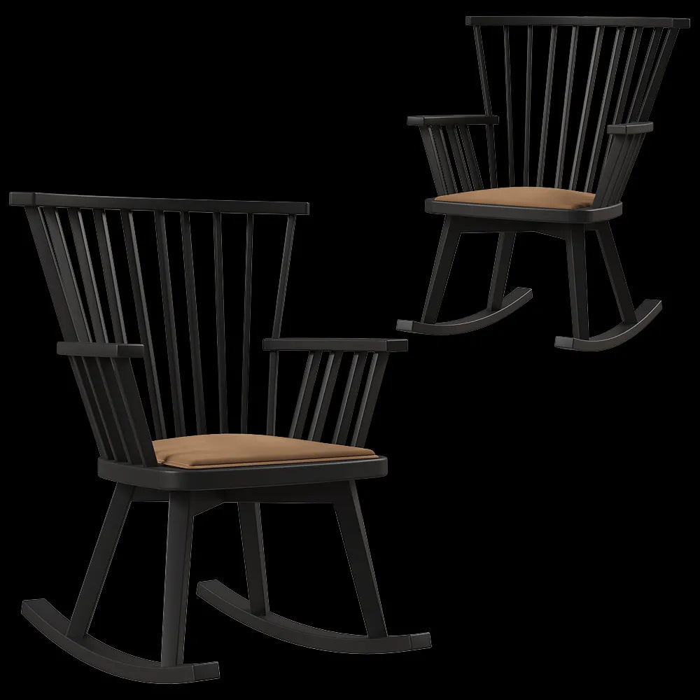 Gervasoni – Rocking chair Gray 3ds Max – 3DSky Model Free