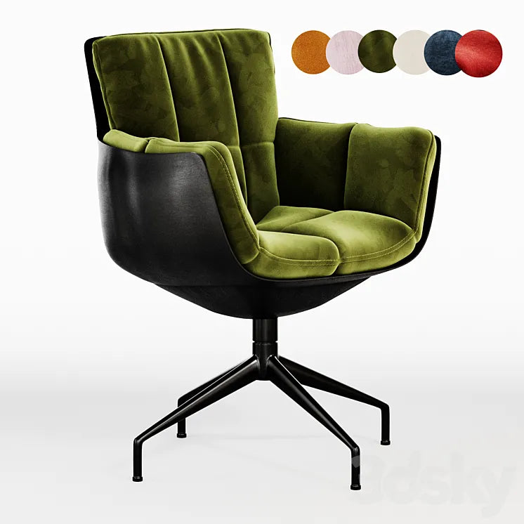 Husk B&B Italia Chair On Trestle 3DS Max Model – 3DSky Model Free