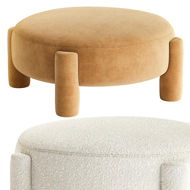 Inez Ottoman by West Elm 3ds Max – 3DSky Model Free