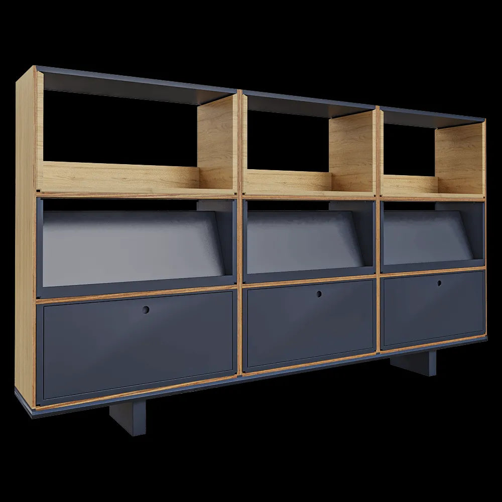 Isomi – Sideboard Assembled Stack 3ds Max – 3DSky Model Free