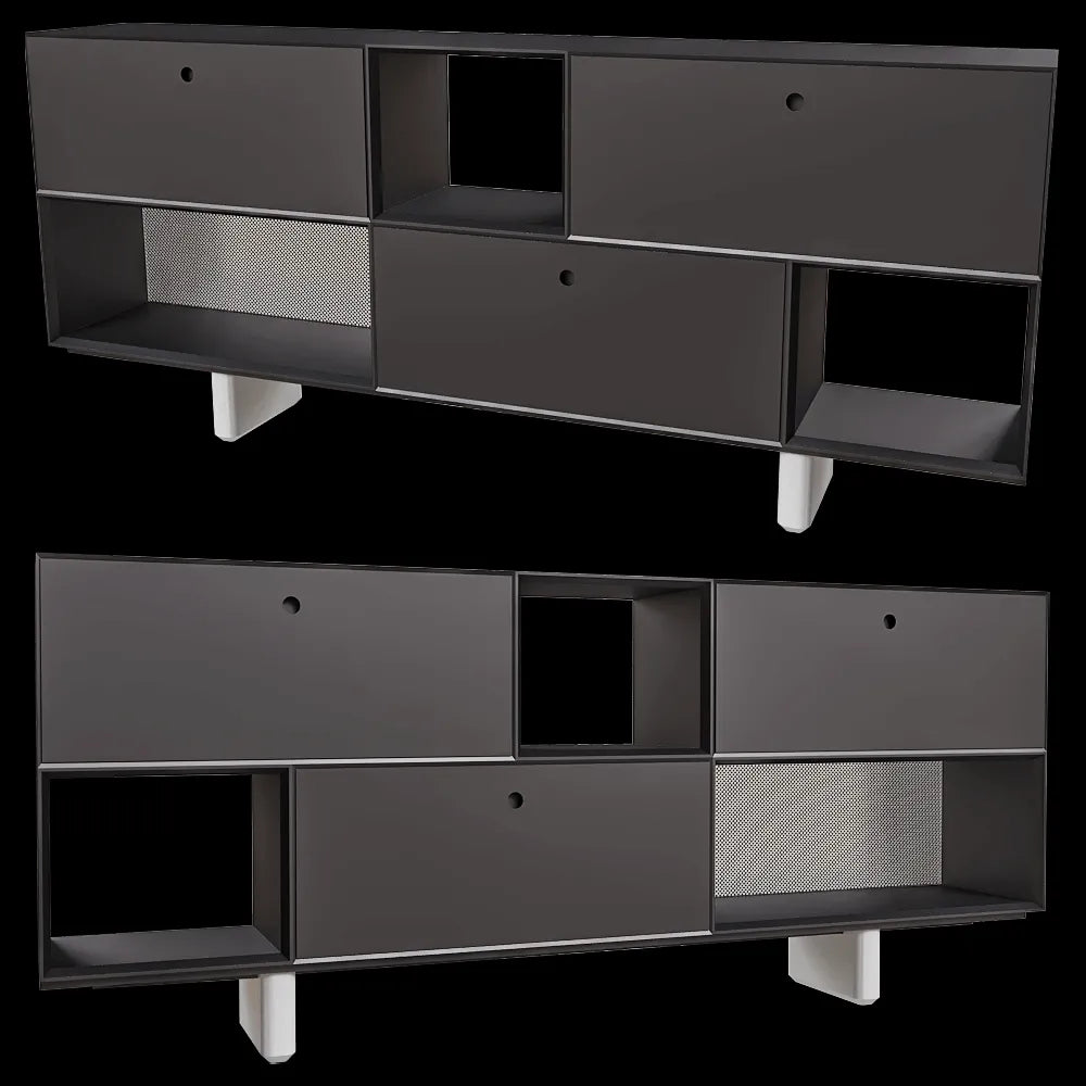 Isomi – Storage system Assembled Chamfer – Configuration 2 3ds Max ...