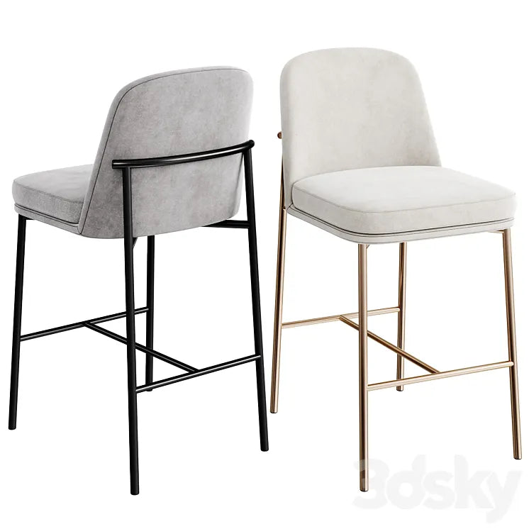 Jack Metal Frame Counter Stool 3DS Max Model – 3DSky Model Free