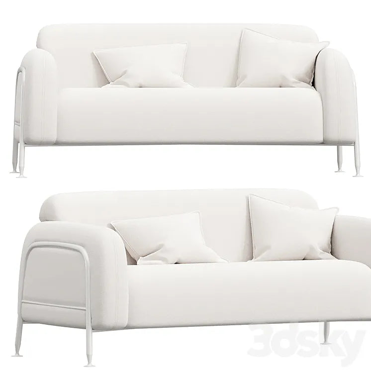 Mega Sofa 2 Seater 3DS Max Model – 3DSky Model Free