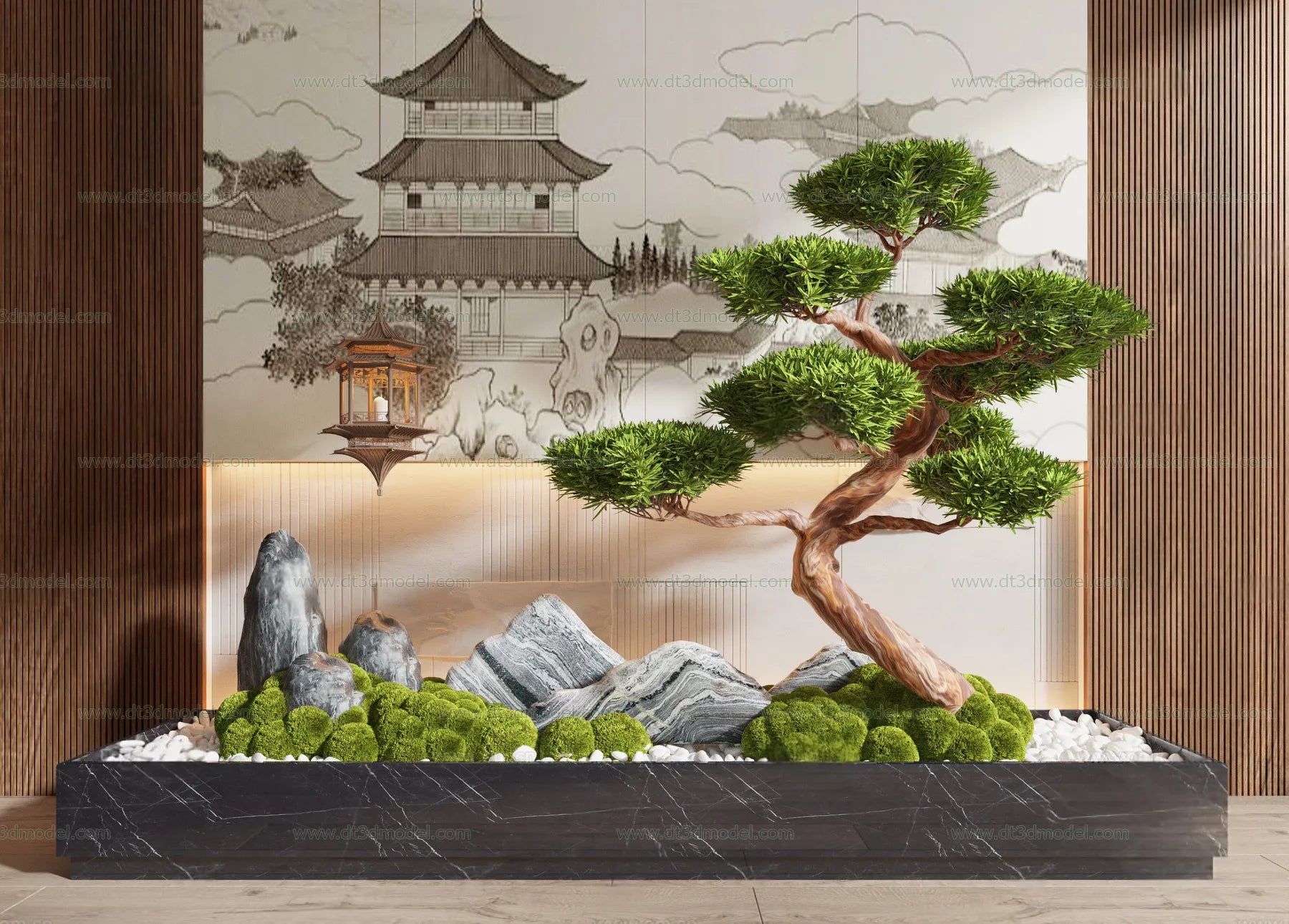 Miniature Garden 3D Scenes – Interior Plants – 009 – VRAY Render ...