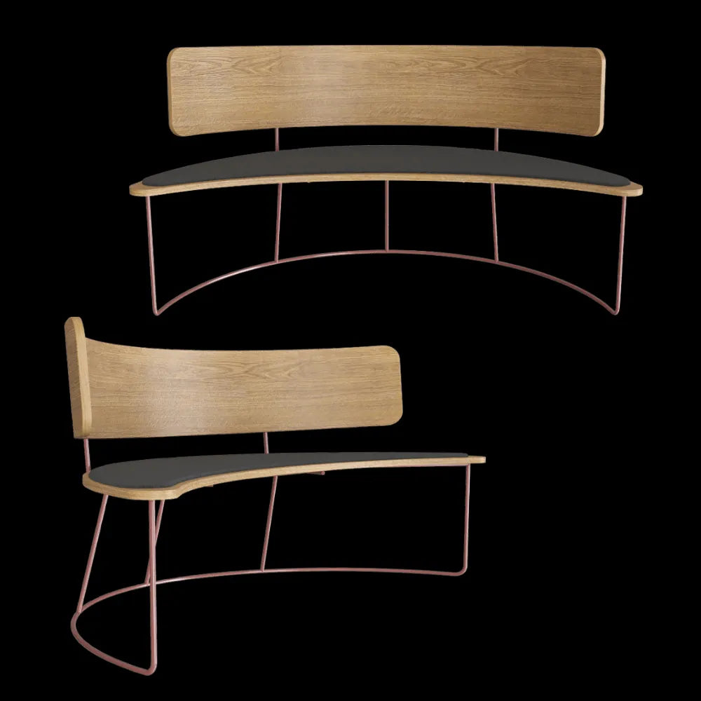 MISSANA – Bench Boomerang 3ds Max – 3DSky Model Free