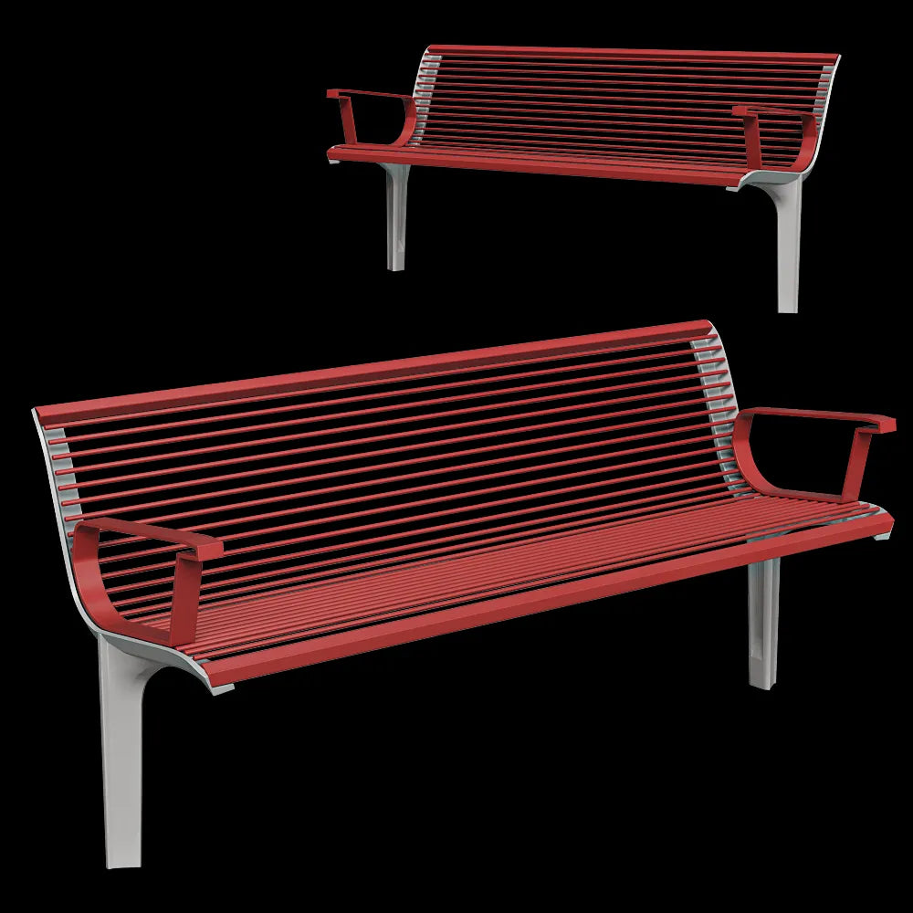 mmcité – Bench Emau Solo 3ds Max – 3DSky Model Free