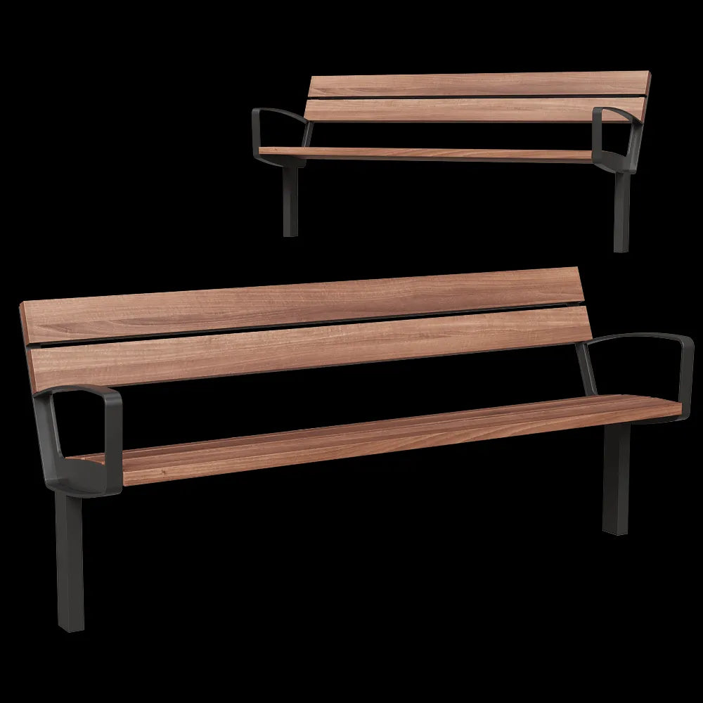 mmcité – Bench Intervera 3ds Max – 3DSky Model Free