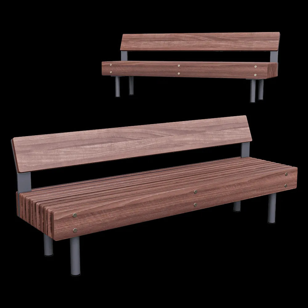 mmcité – Bench WOODY 3ds Max – 3DSky Model Free
