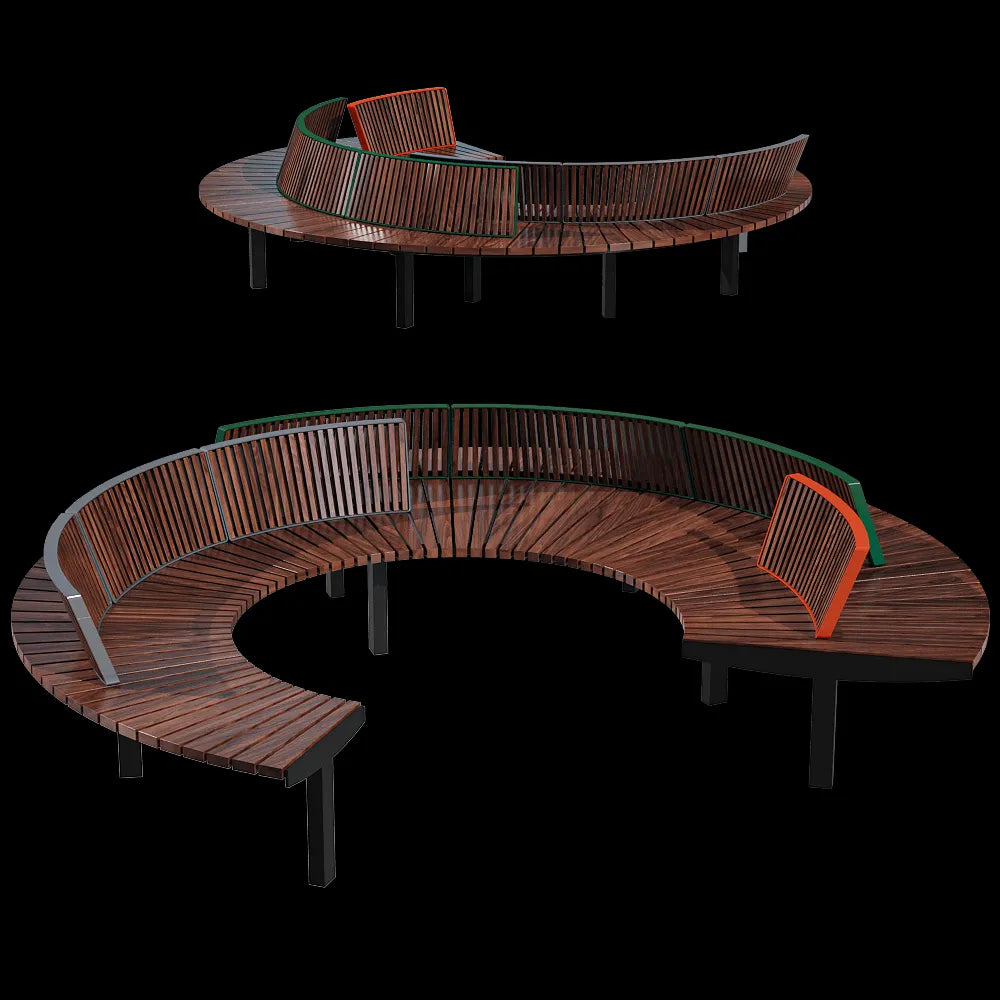 mmcité – Seating element Lago 3ds Max – 3DSky Model Free